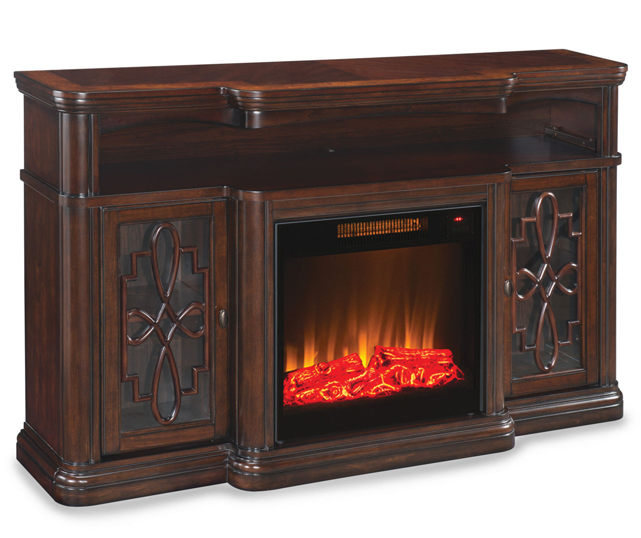 60 Walnut Finish Electric Fireplace