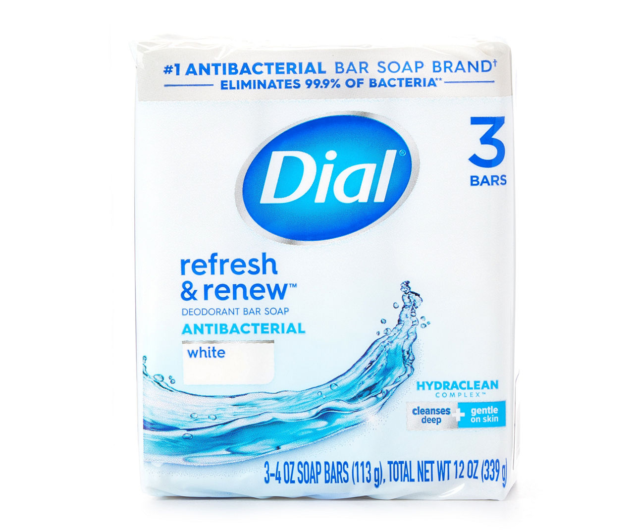 Dial White Refresh & Renew 4-Oz. Soap Bars, 3-Pack | Big Lots