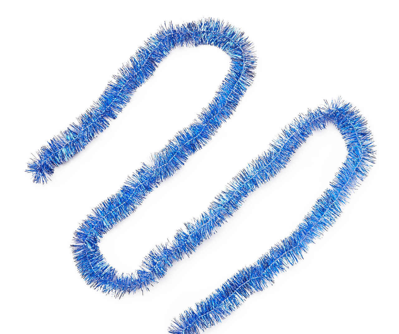 Winter Wonder Lane Blue & White Tinsel Garland, (25') | Big Lots