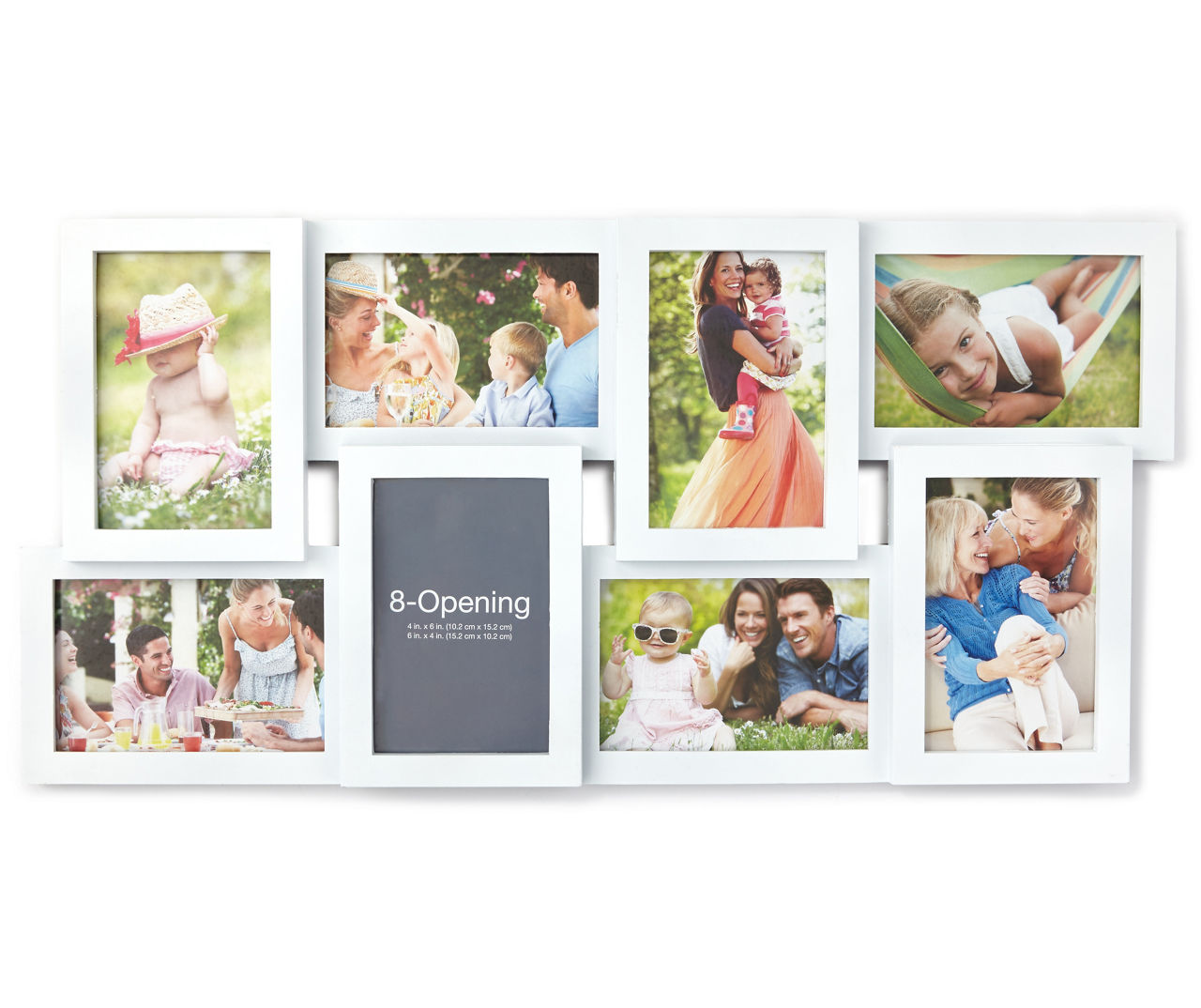 White 8-Opening Collage Frame, (4" x 6") | Big Lots
