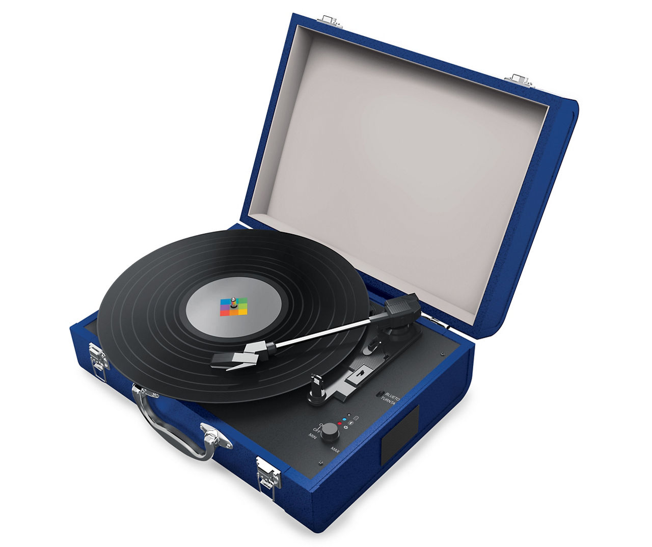 Polaroid Blue Portable Bluetooth Turntable | Big Lots