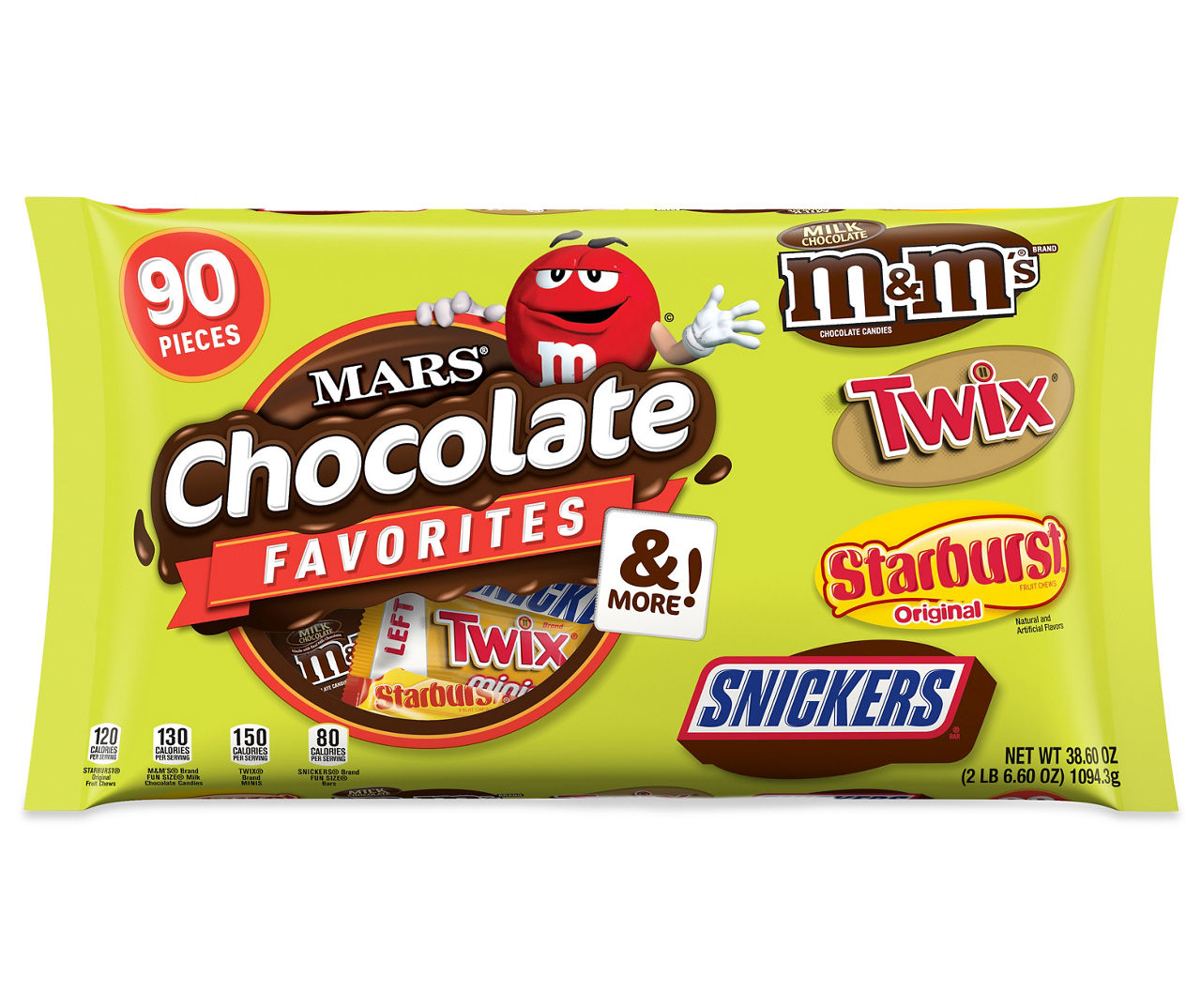 Mars M&M'S, SNICKERS, TWIX & STARBURST Halloween Candy Assortment, 34. ...