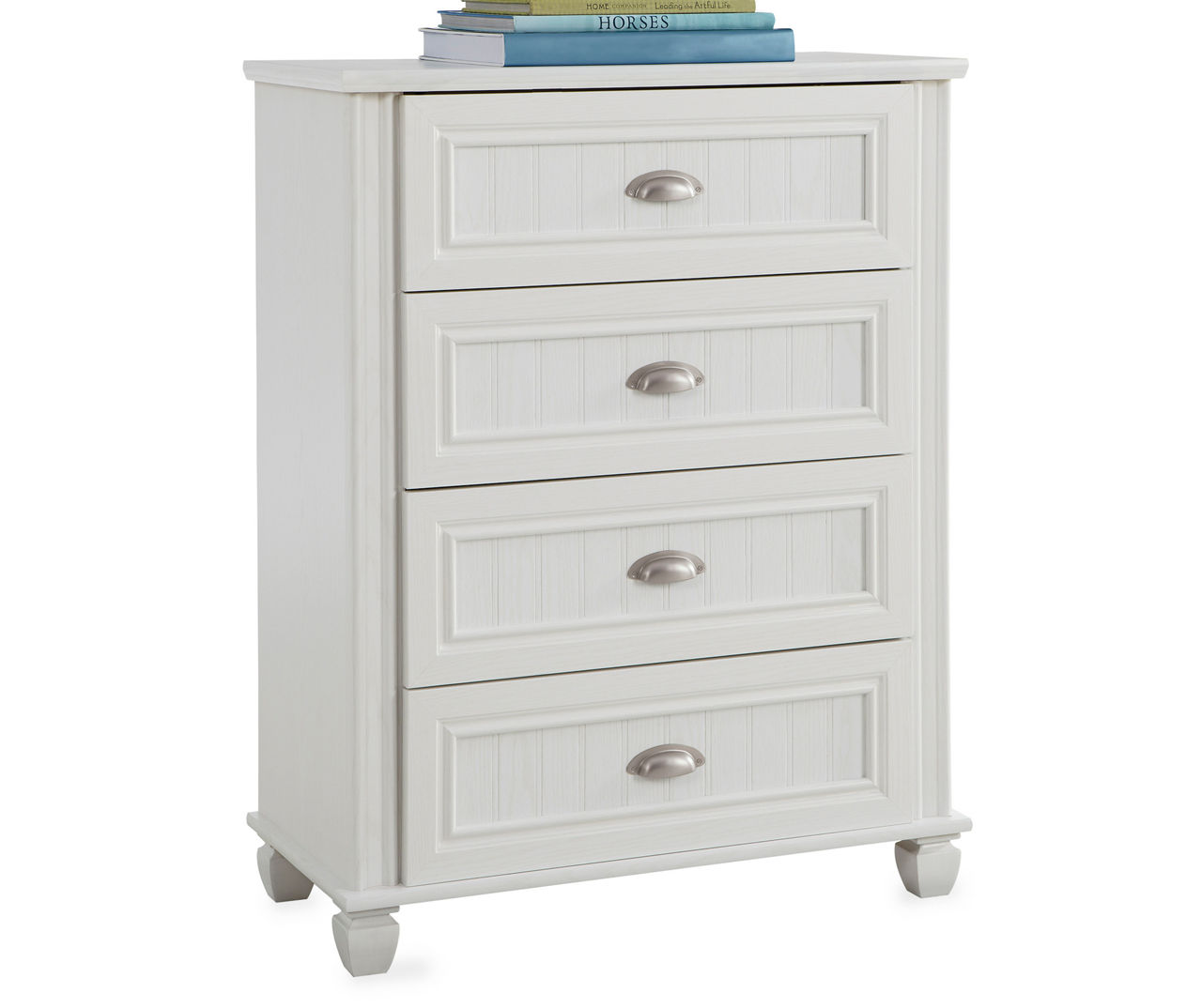 Federal White 4 Drawer Chest