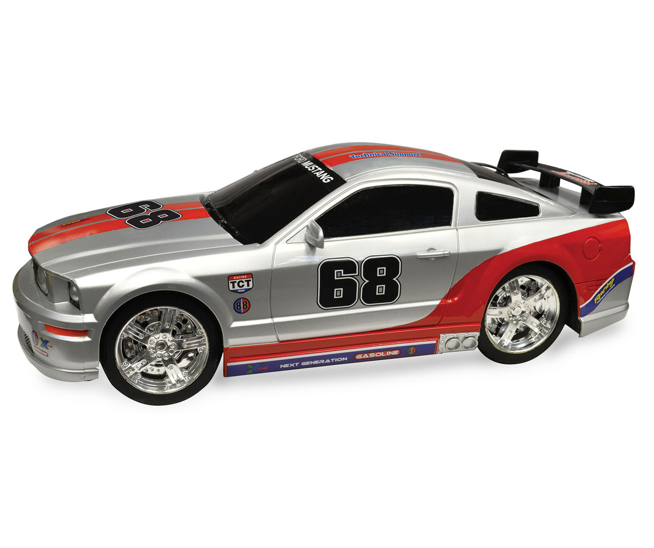 Silver & Red Ford Mustang GT Remote Control Racing Car | Big Lots
