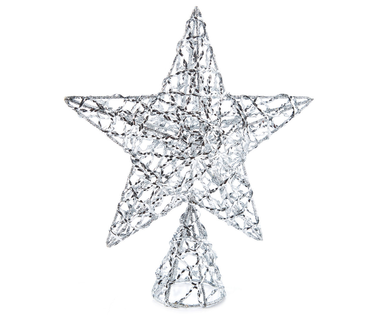 Winter Wonder Lane Silver Star Metallic Tree Topper | Big Lots