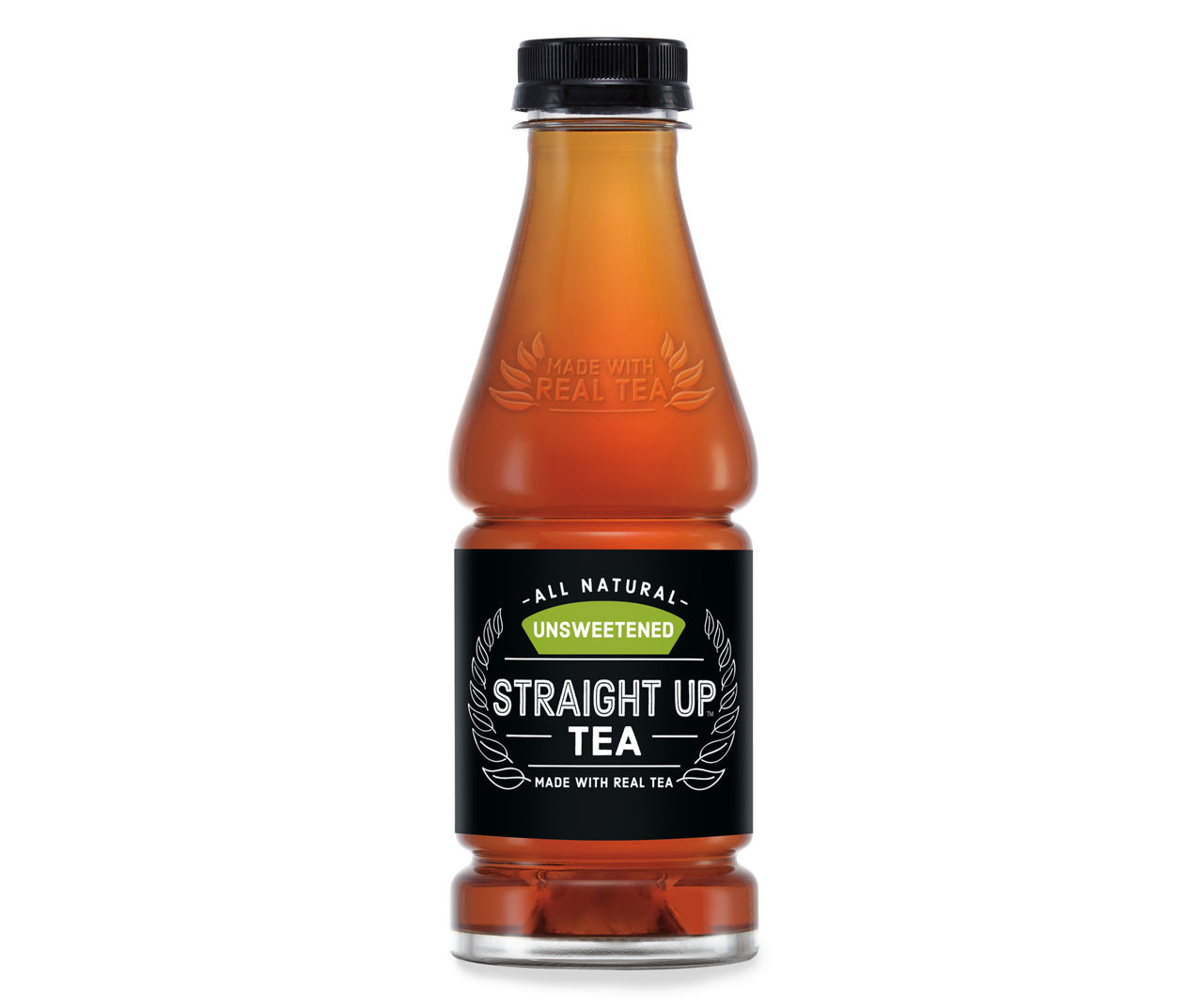 Snapple Straight Up Tea, Unsweetened Black Tea, 18.5 Fl Oz Bottle | Big ...