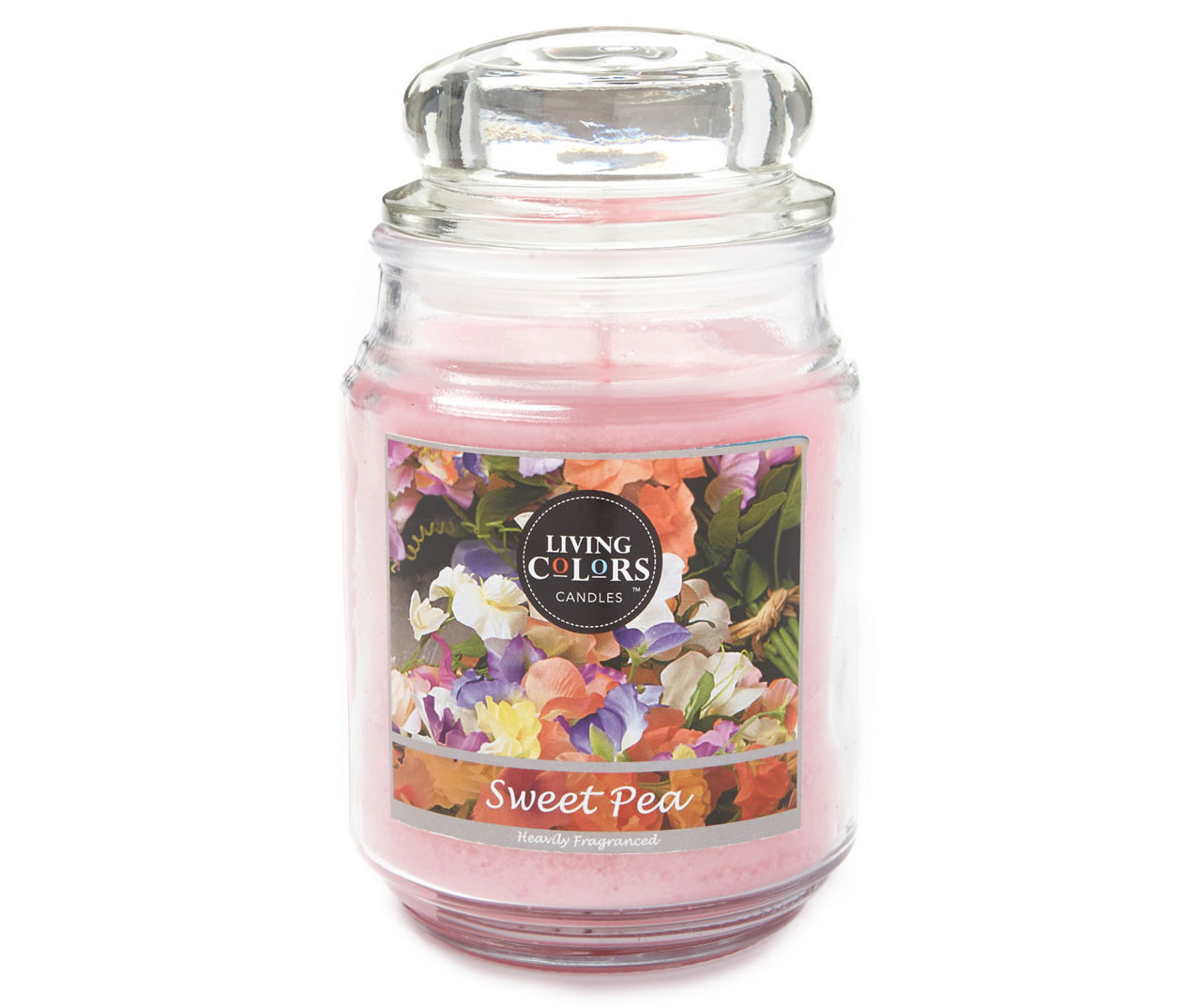 Living Colors Sweet Pea Jar Candle, 19 Oz. | Big Lots