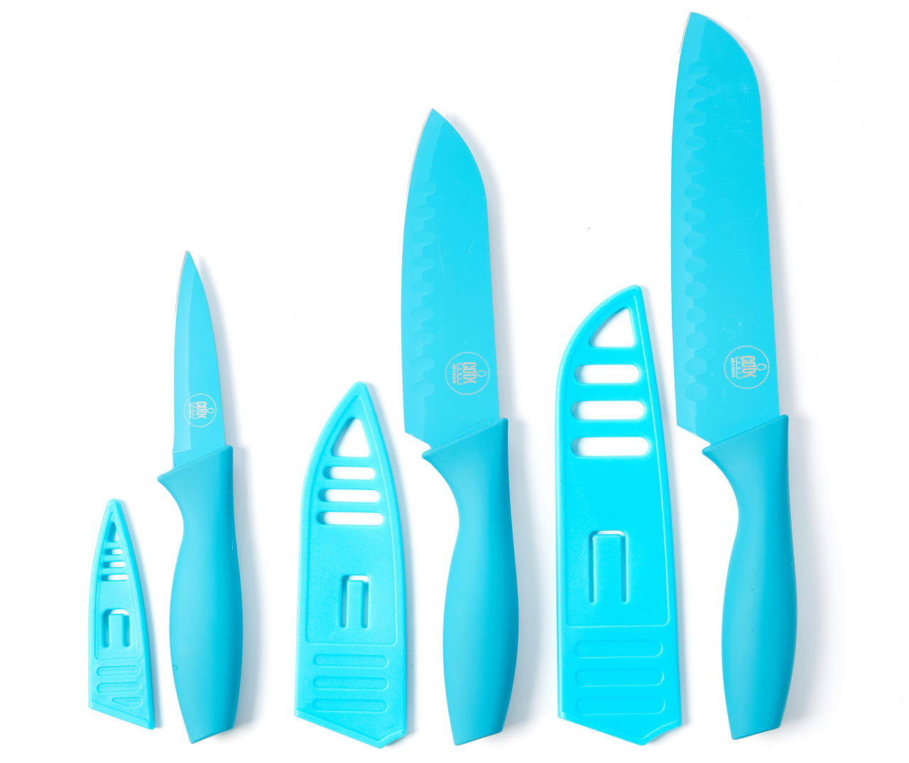 Cook Works Blue Knife Set, 3-Piece | Big Lots