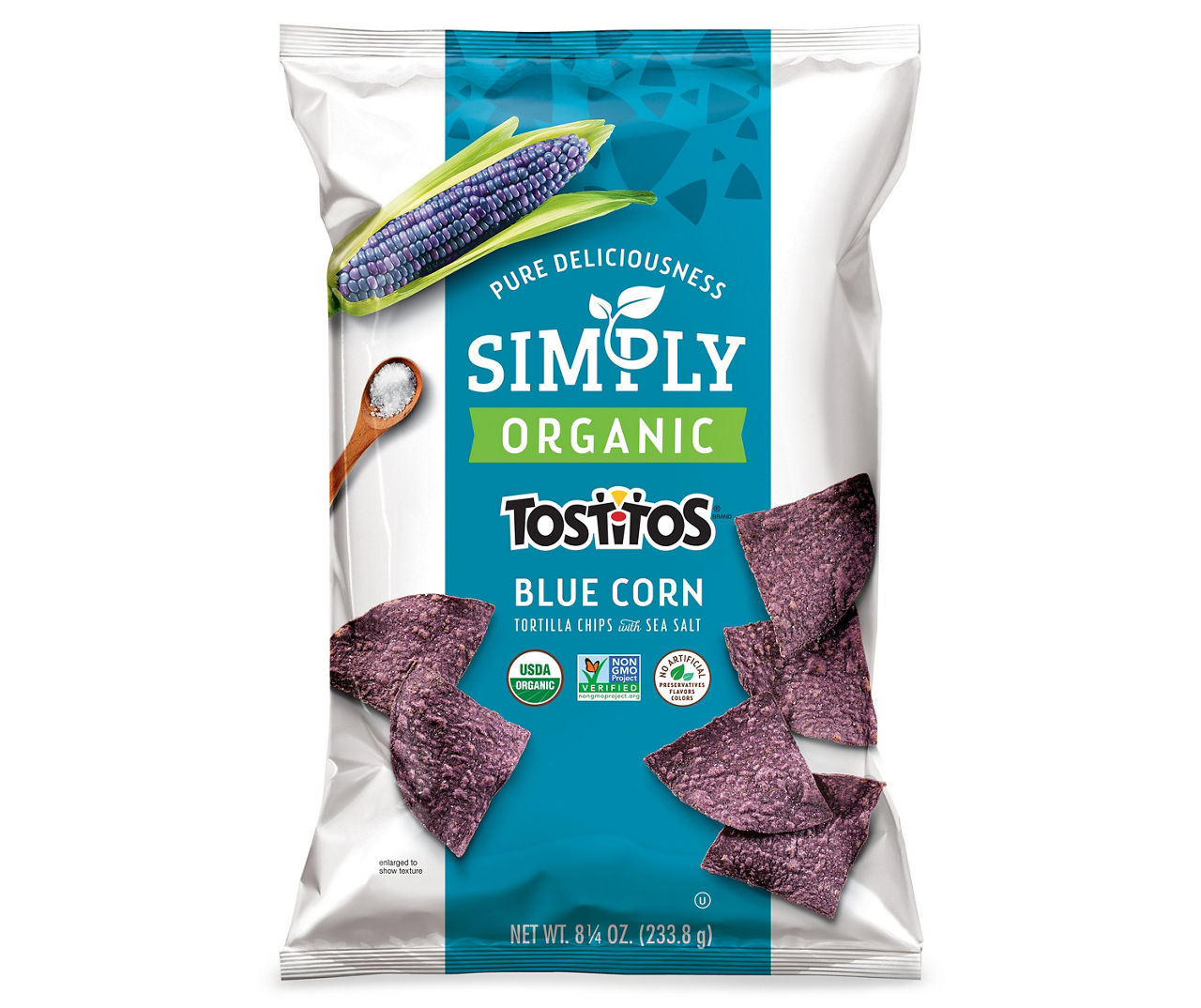 Tostitos Tostitos Simply Organic Tortilla Chips Blue Corn With Sea Salt ...