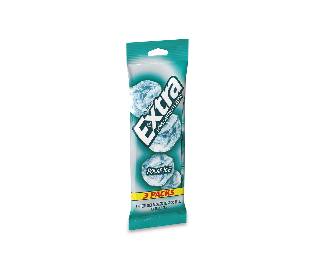 Wrigley's Extra EXTRA Polar Ice Sugar Free Chewing Gum, 15 ct (3 Pack ...
