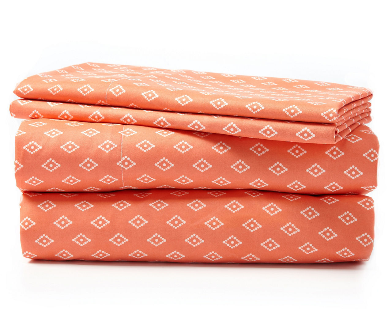 Just Home Coral Diamonds Sheet Sets | Big Lots