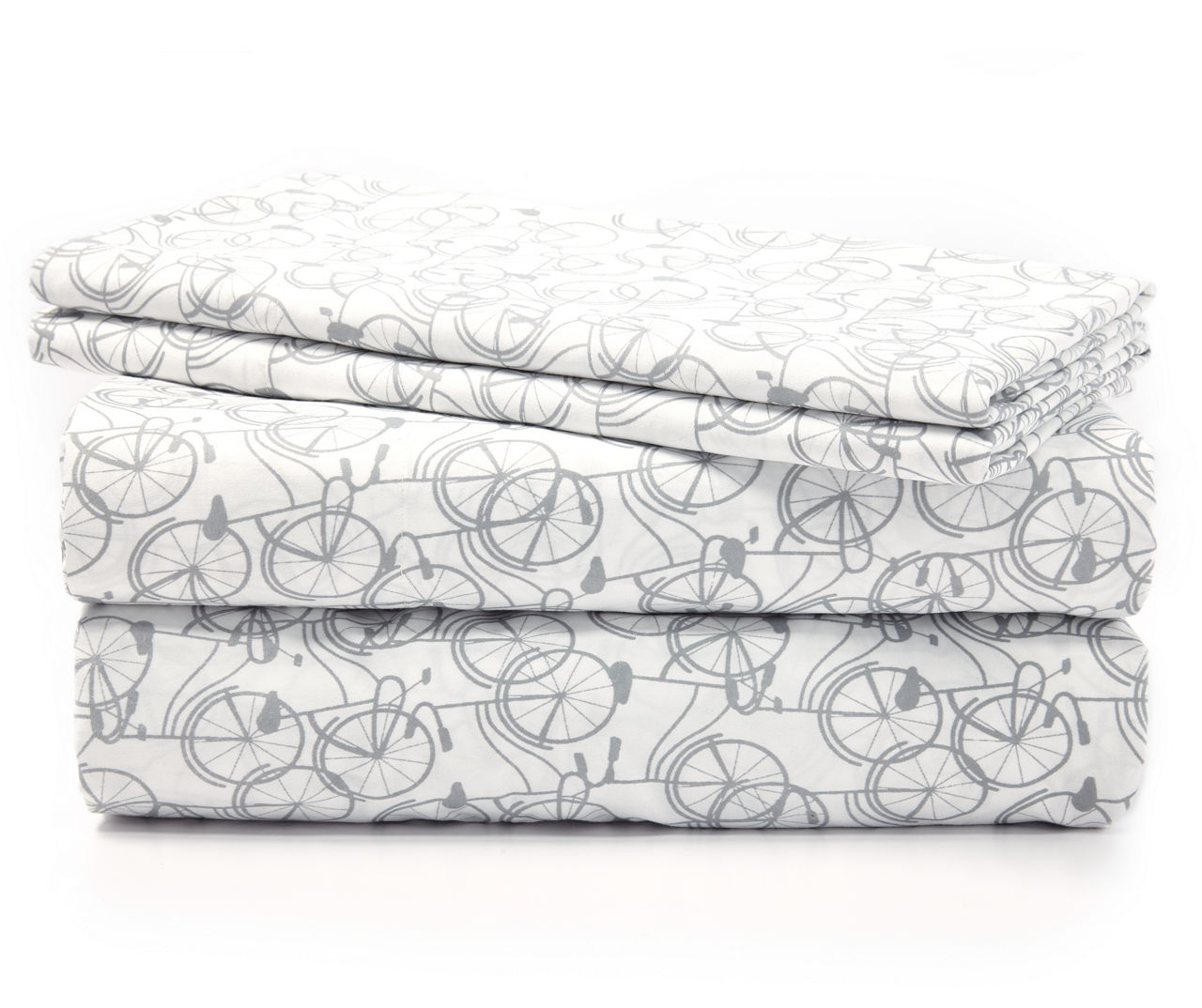 Just Home Gray Bicycle Sheet Sets | Big Lots