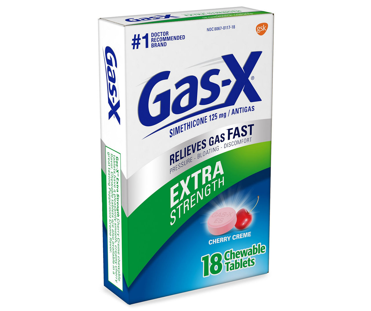 Gas-X Gas-X Extra Strength Chewable Gas Relief Tablets with Simethicone ...