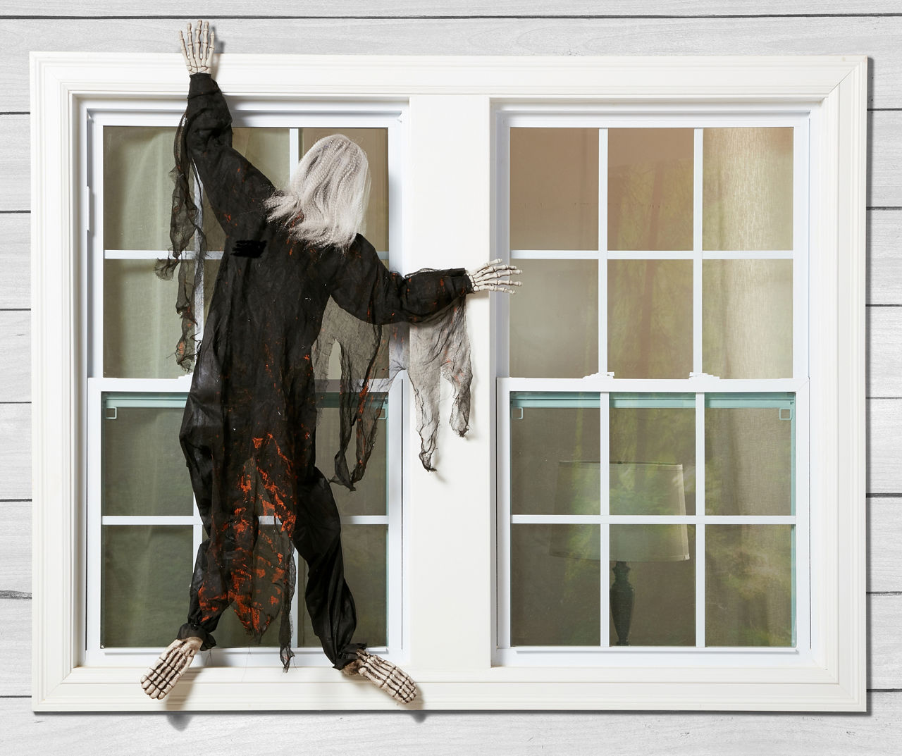 5' Black Gauze Hanging Zombie Climbing Dead | Big Lots