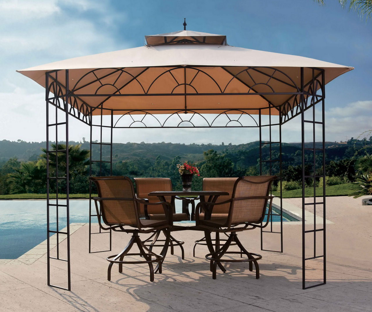 Wilson & Fisher Belvedere Gazebo Replacement Canopy, (10' x 10') | Big Lots
