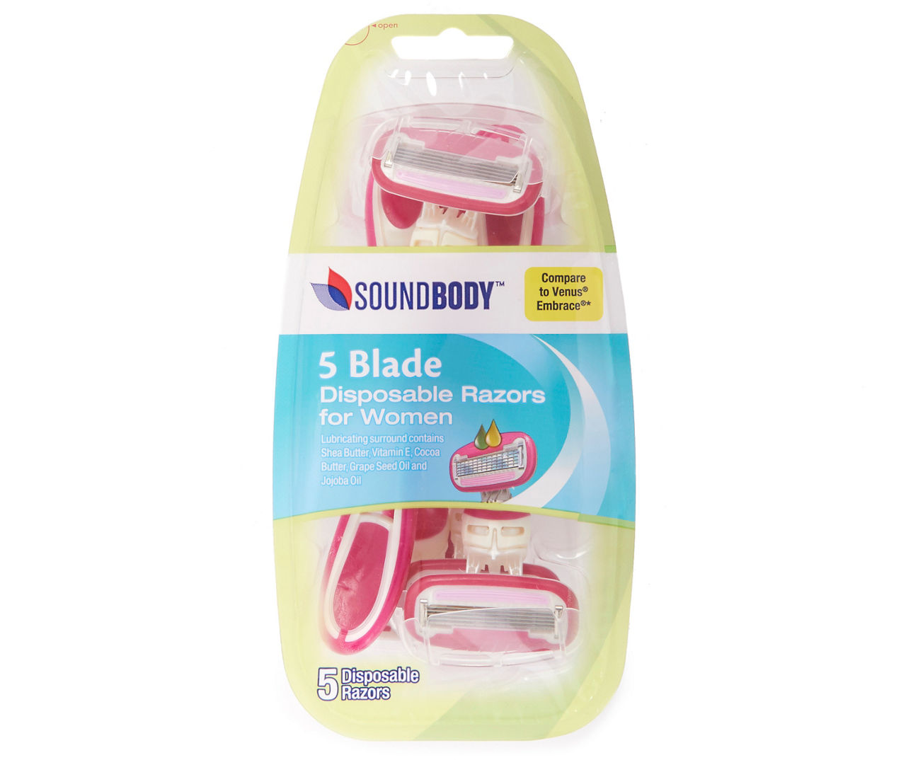 Sound Body Women's 5-Blade Disposable Razors, 5-Count | Big Lots