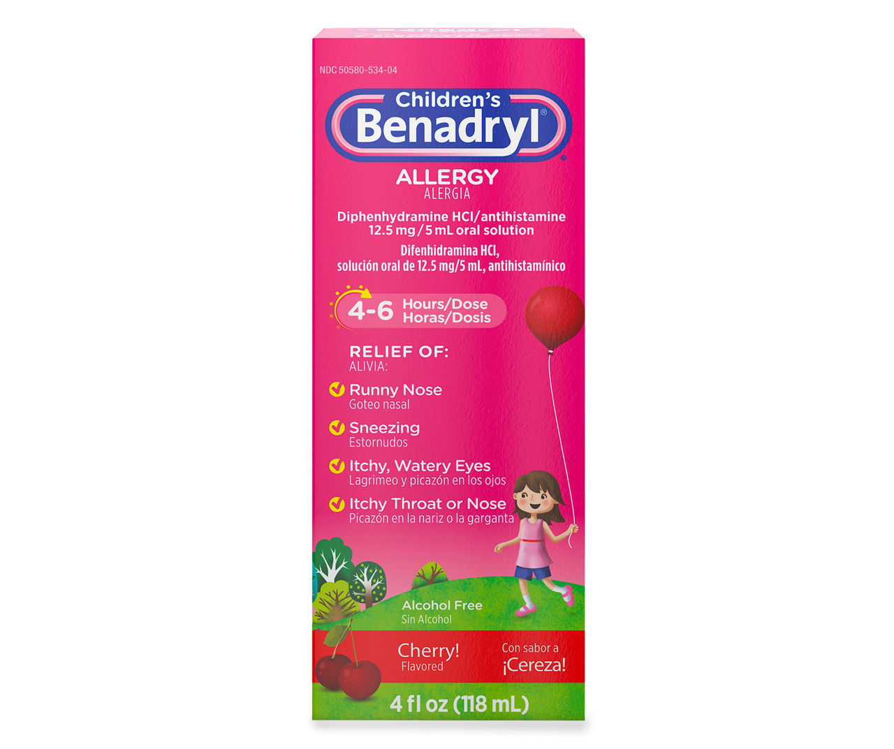 Benadryl Children's Benadryl Allergy Relief Liquid Medicine with ...
