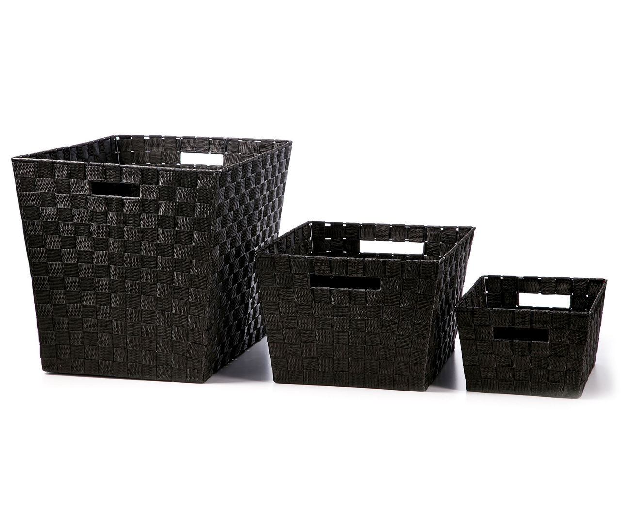 Home Essentials Black Nylon Floor Bins | Big Lots