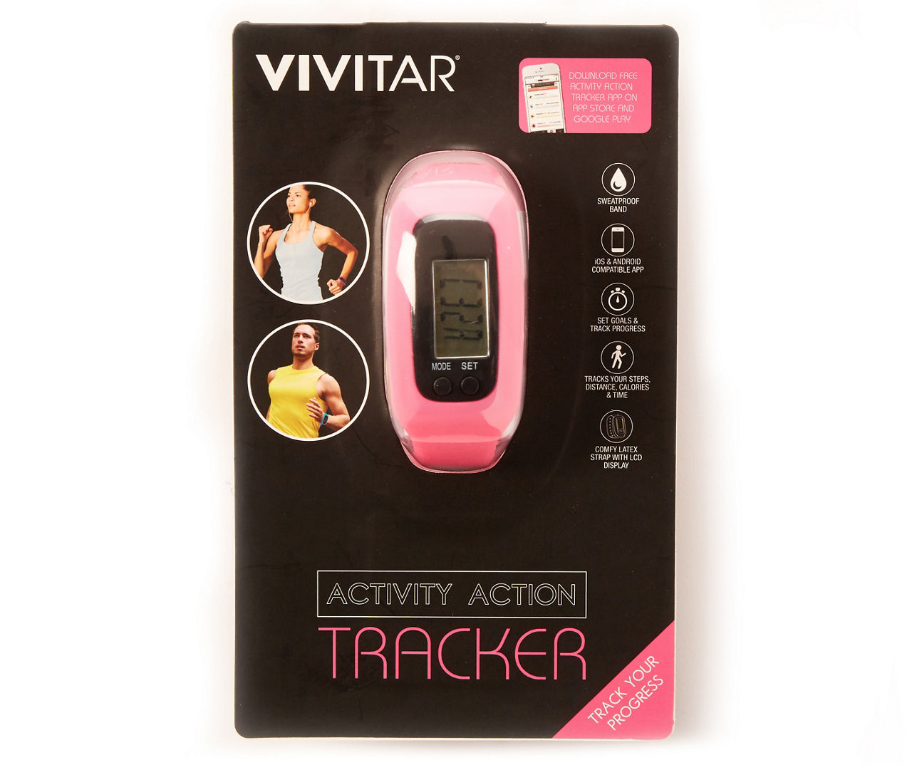 Vivitar Neon Pink Activity Tracker | Big Lots