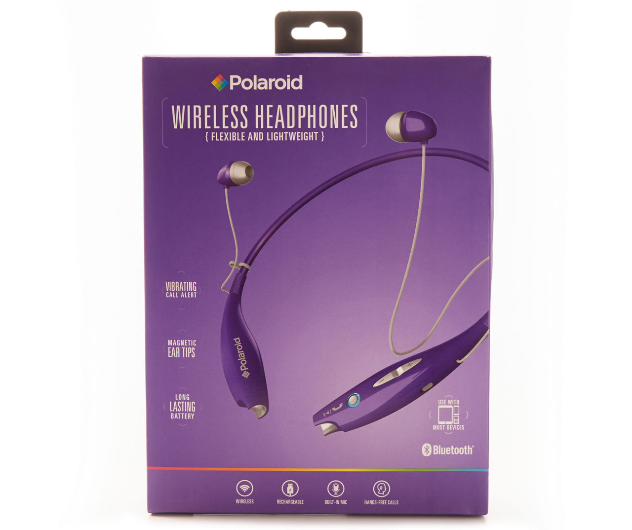 Polaroid Purple Bluetooth Around-the-Neck Headphones | Big Lots