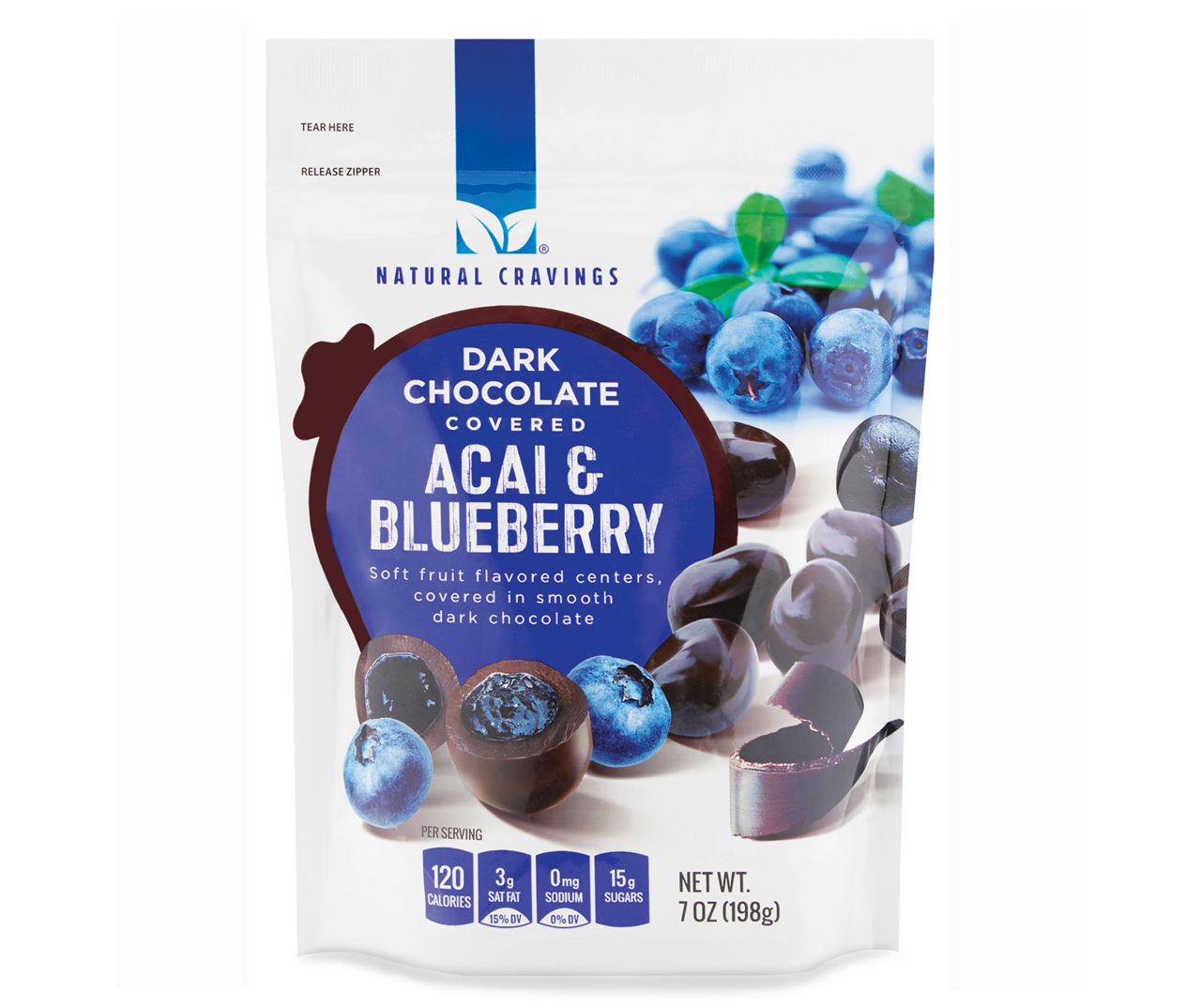Natural Cravings Dark Chocolate Covered Acai & Blueberry, 7 Oz. | Big Lots