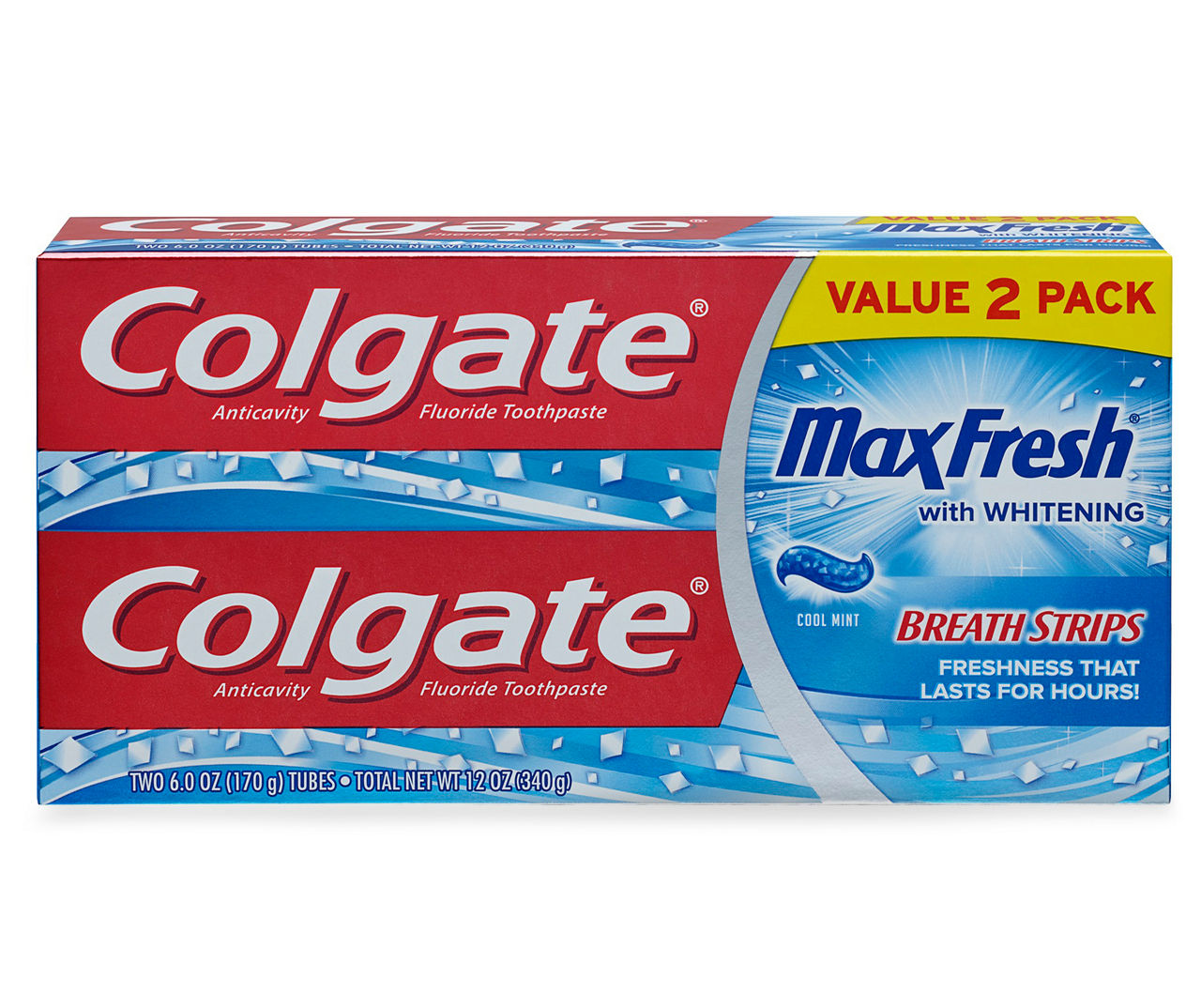Colgate Cool Mint Max Fresh with Whitening Toothpaste, 2- Pack | Big Lots