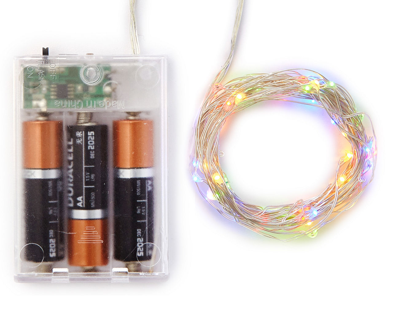 Winter Wonder Lane Multi-Color LED Micro Battery Operated Light Set, 50 ...