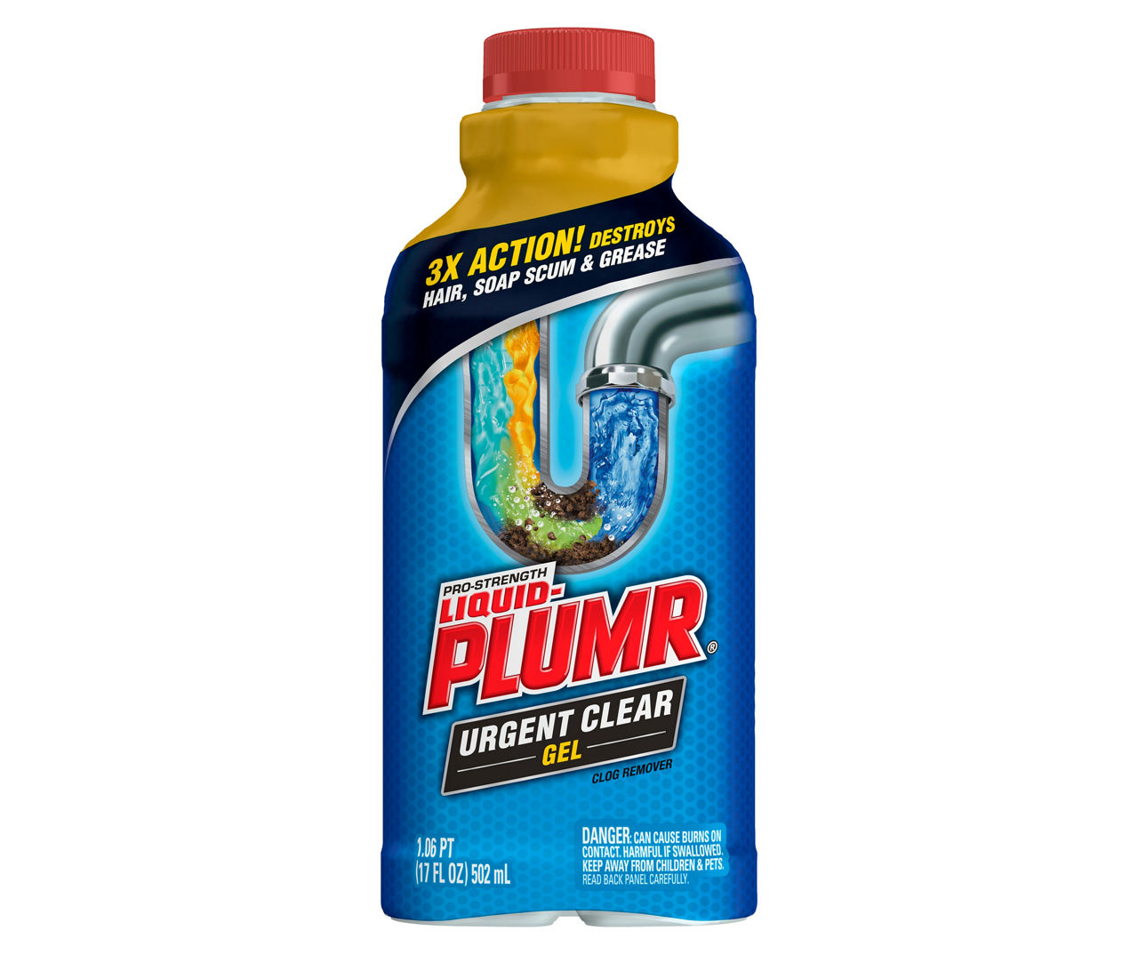 Liquid-Plumr Liquid-Plumr Industrial Strength Urgent Clear, Liquid ...