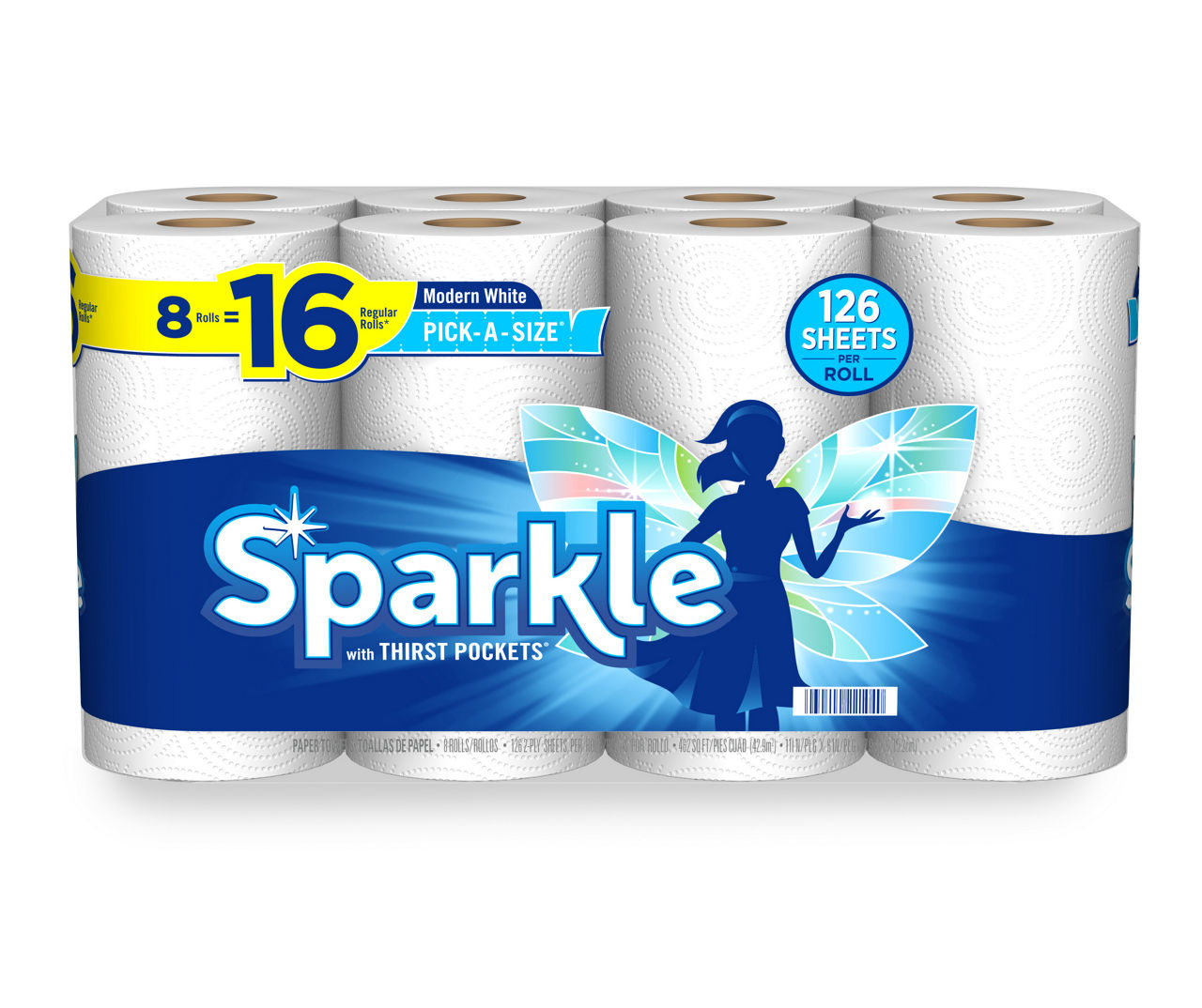 Sparkle Pick A Size Paper Towels, 8-Mega Rolls | Big Lots