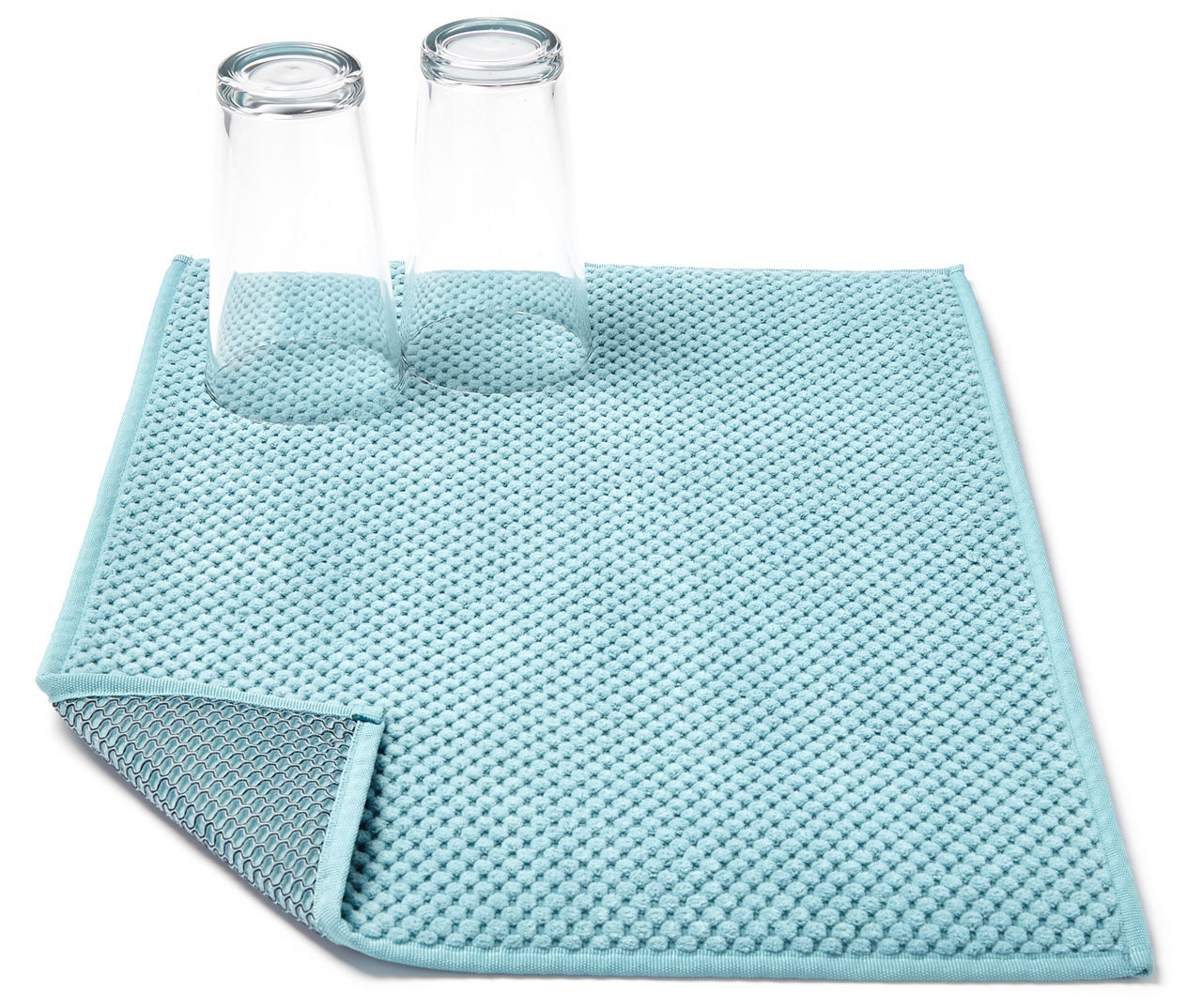 Great Gatherings Blue Microfiber Dish Drying Mat | Big Lots