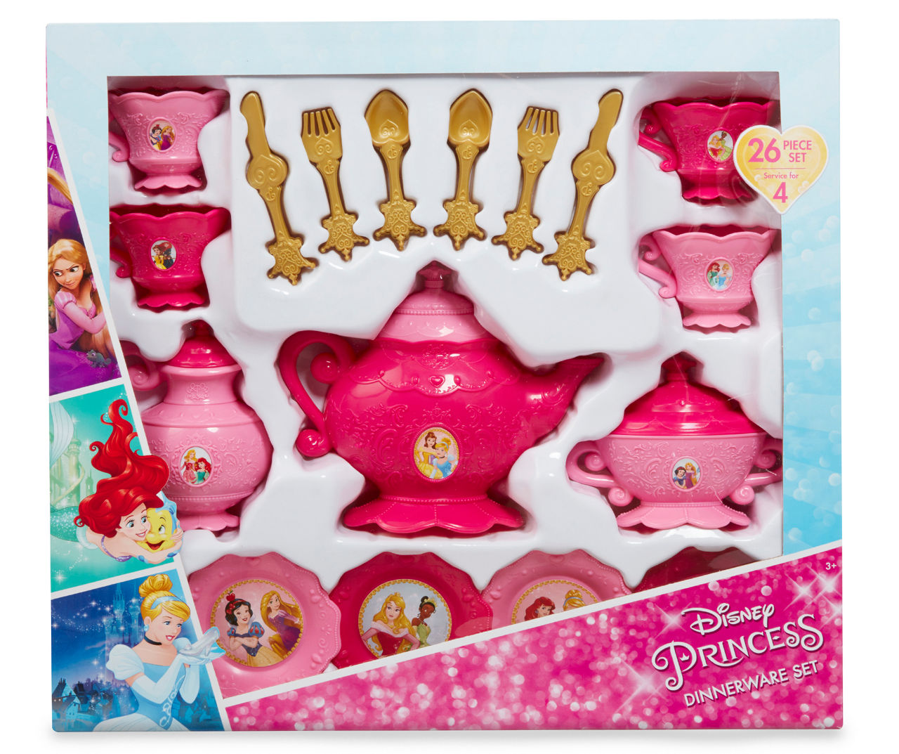 Disney Princess 26-Piece Dinnerware Play Set | Big Lots