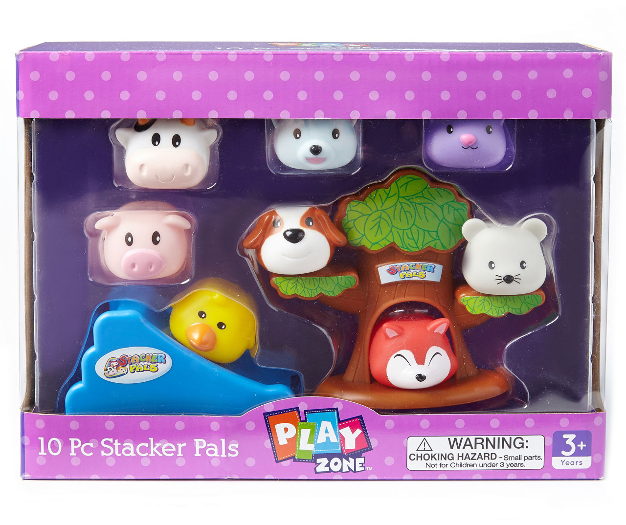 Play Zone Stacker Animal Pals, 10-Piece Set | Big Lots