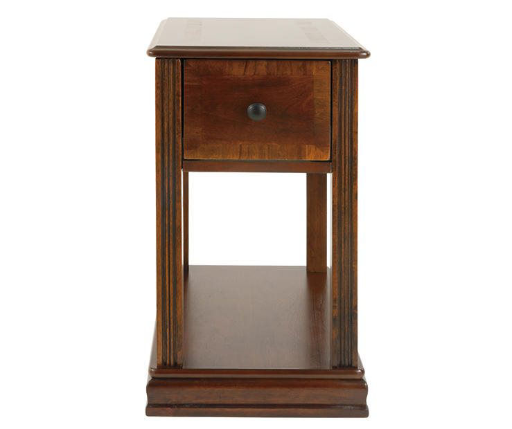 Signature Design By Ashley Breegin Brown End Table with Removable Tray ...