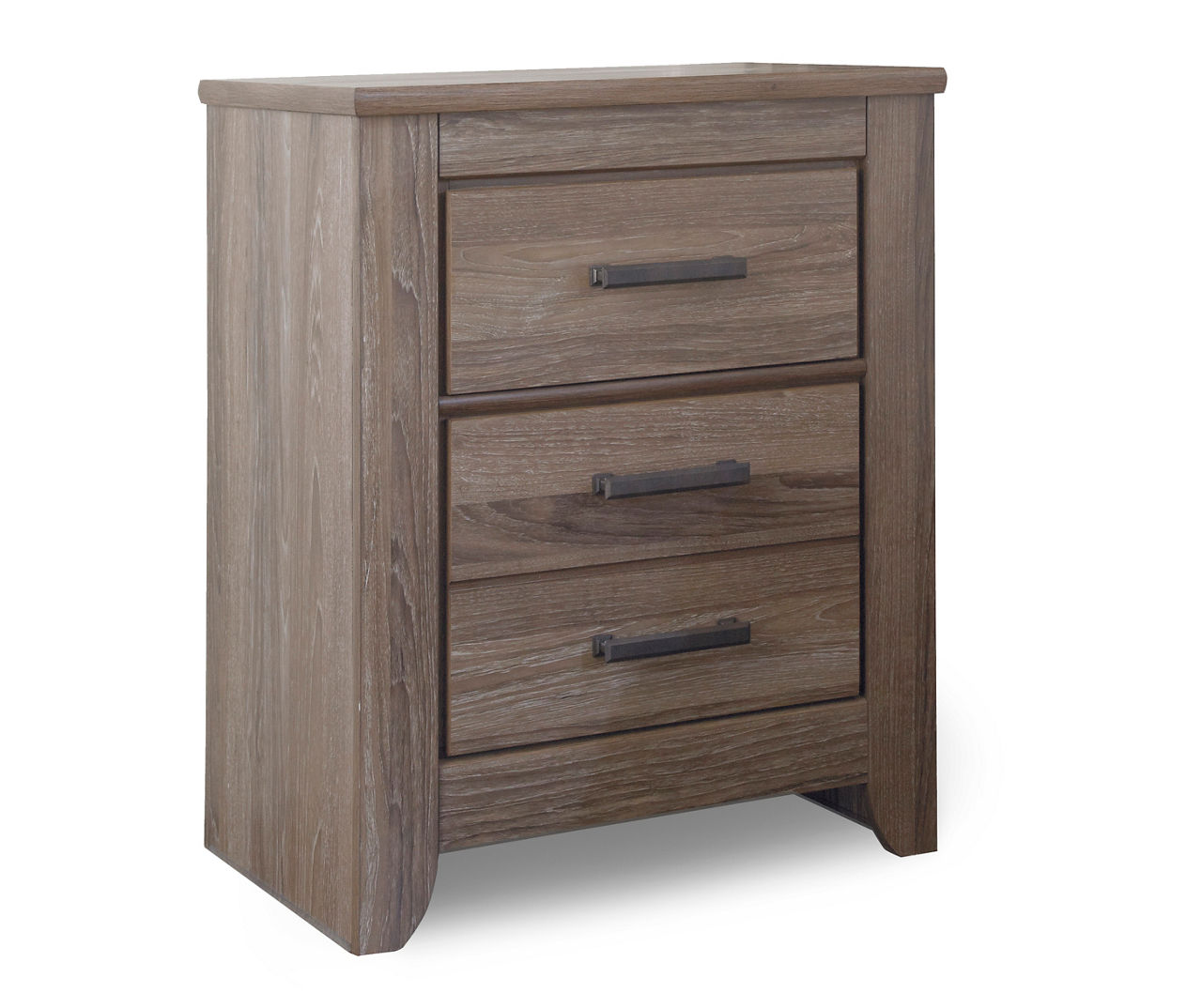 Signature Design By Ashley Zelen Warm Gray 2-Drawer Nightstand | Big Lots