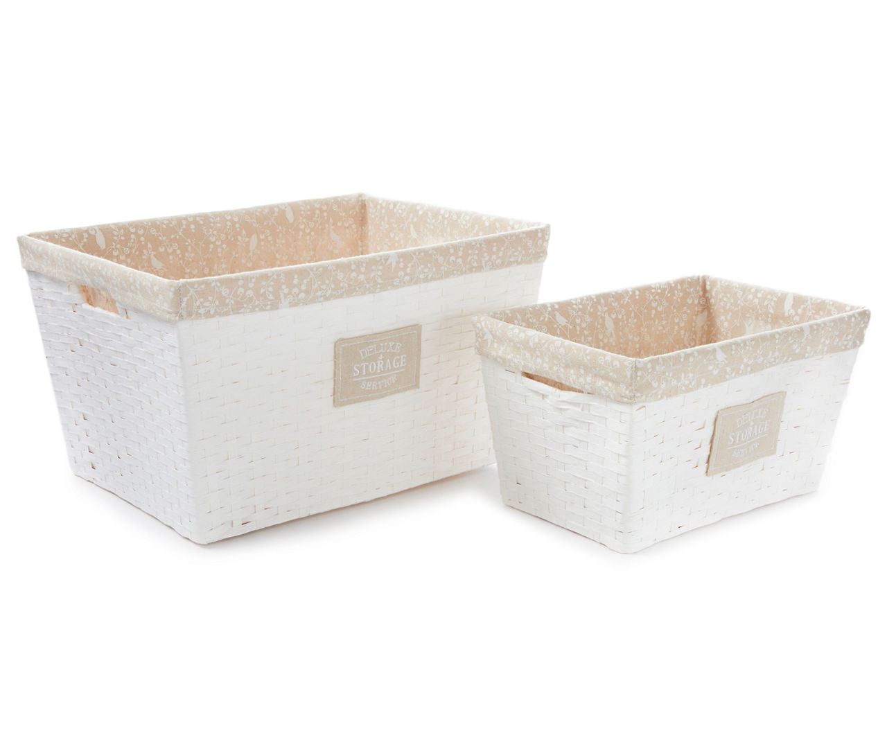 Home Essentials Home Essentials White Paper Straw Bins | Big Lots
