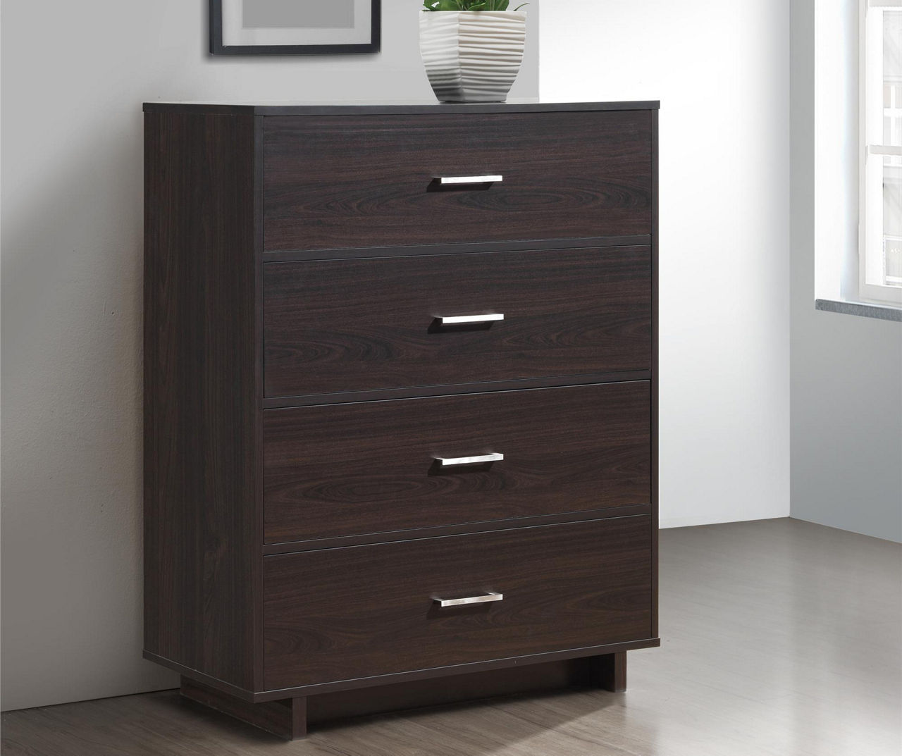 Espresso 4 Drawer Dresser