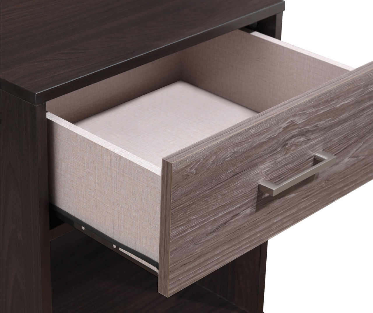 Ameriwood Espresso & Rustic Wood Nightstand | Big Lots