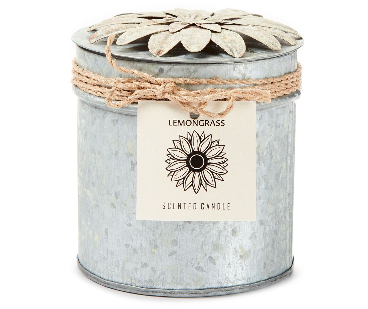 Lemongrass Tin Candle with Flower | Big Lots