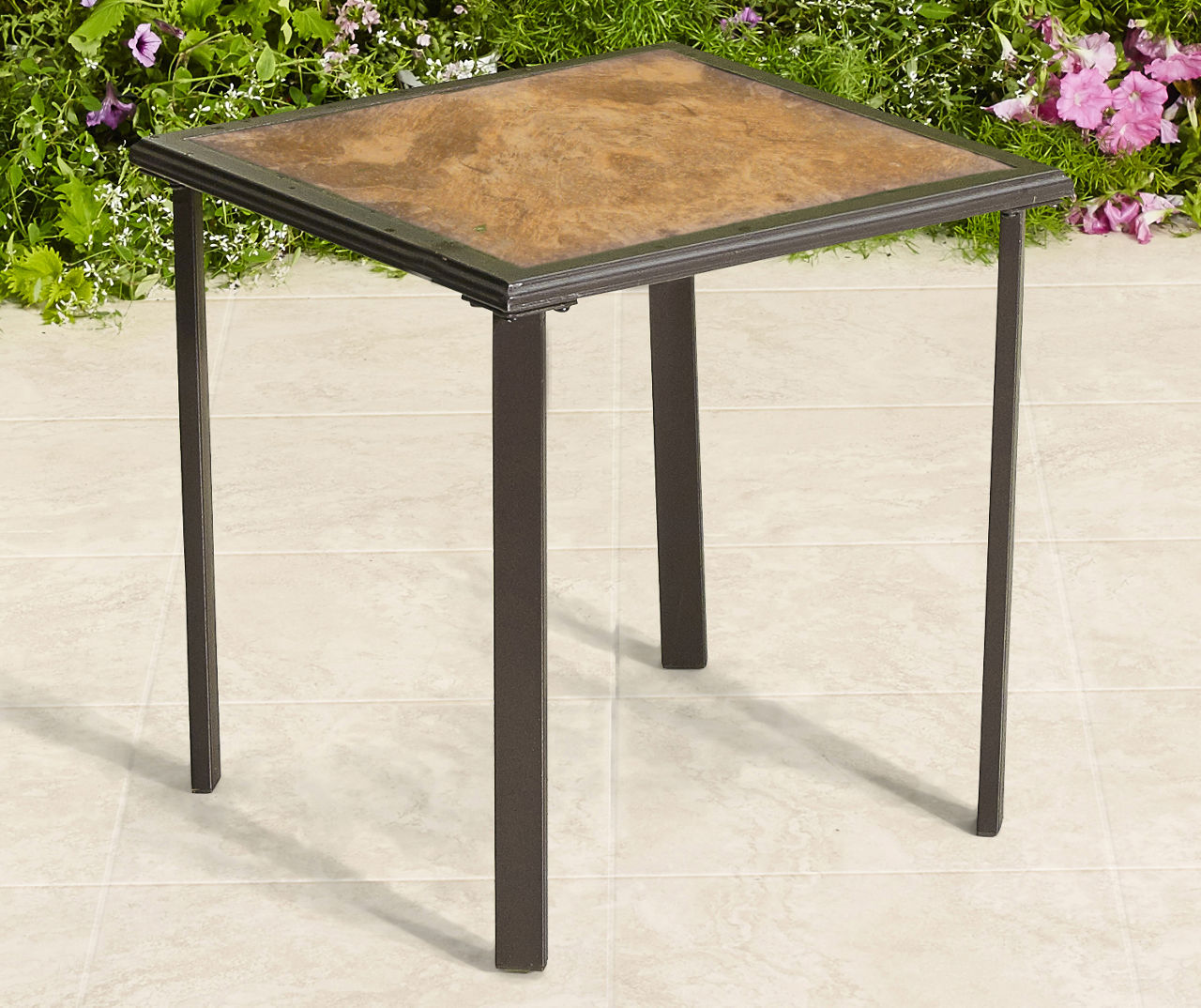 Square Tile Top Side Table, (18") | Big Lots