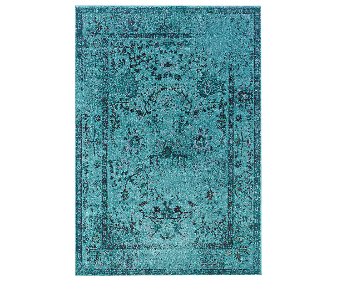 Tinsley Teal Area Rug, (5'3" x 7'6") | Big Lots