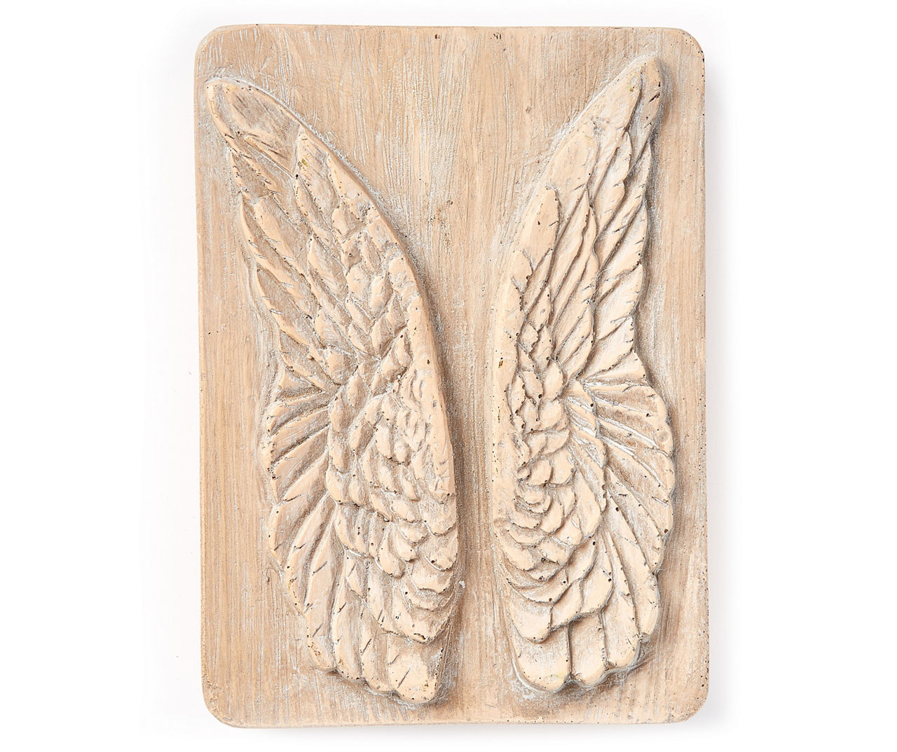 Ivory Carved Angel Wings Plaque | Big Lots