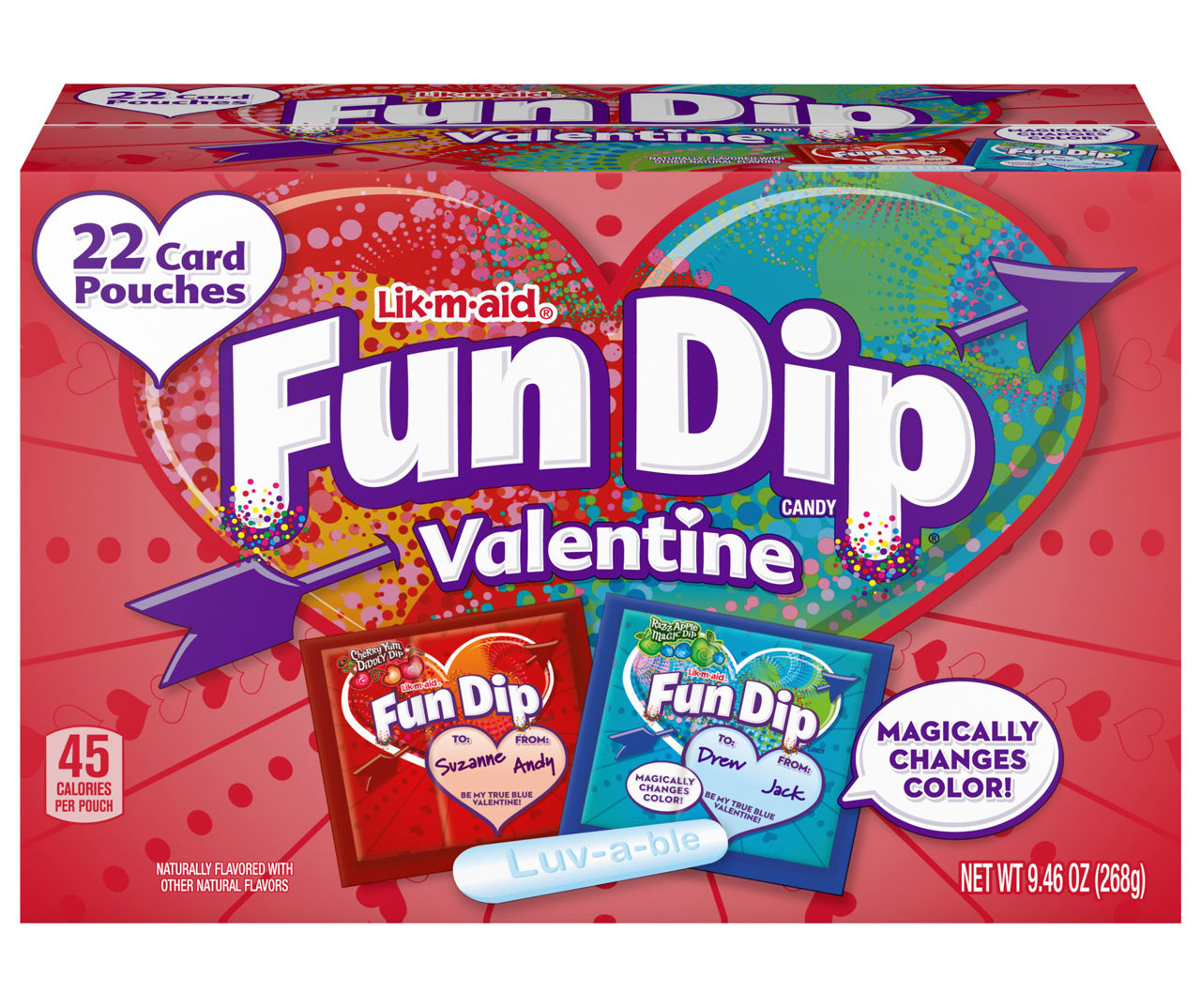 Fun Dip Valentine Exchange Kit, 22-Pouches | Big Lots