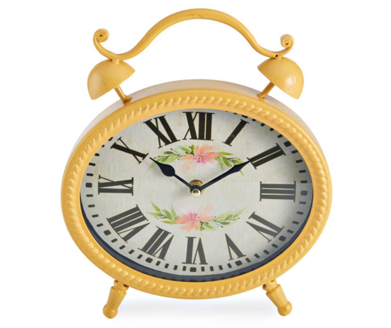 Yellow Vintage Tabletop Clock | Big Lots