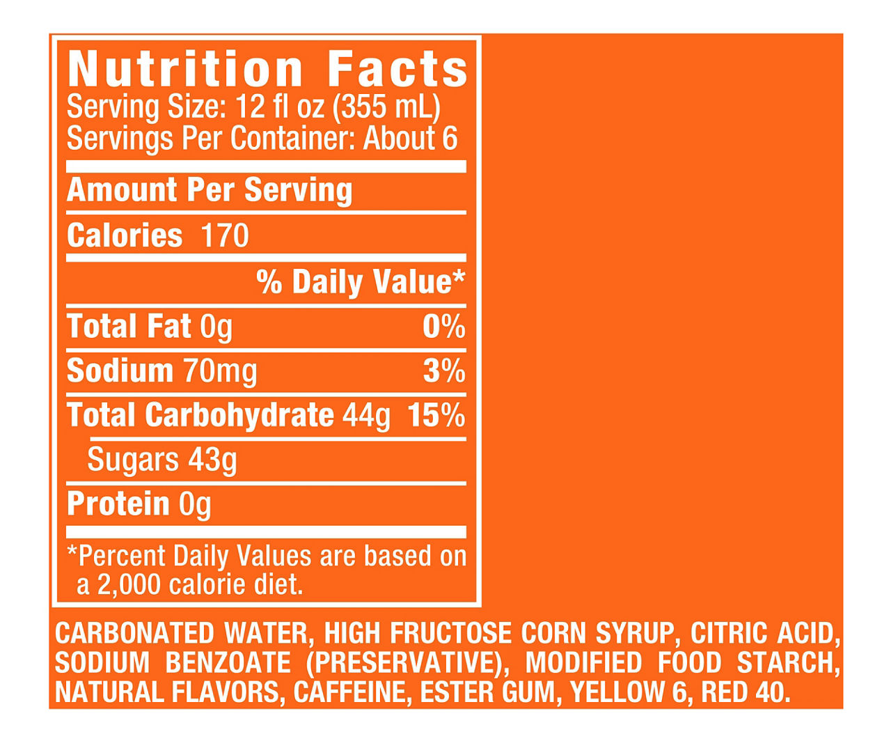 Sunkist Sunkist Orange Soda, 2 L Bottle | Big Lots