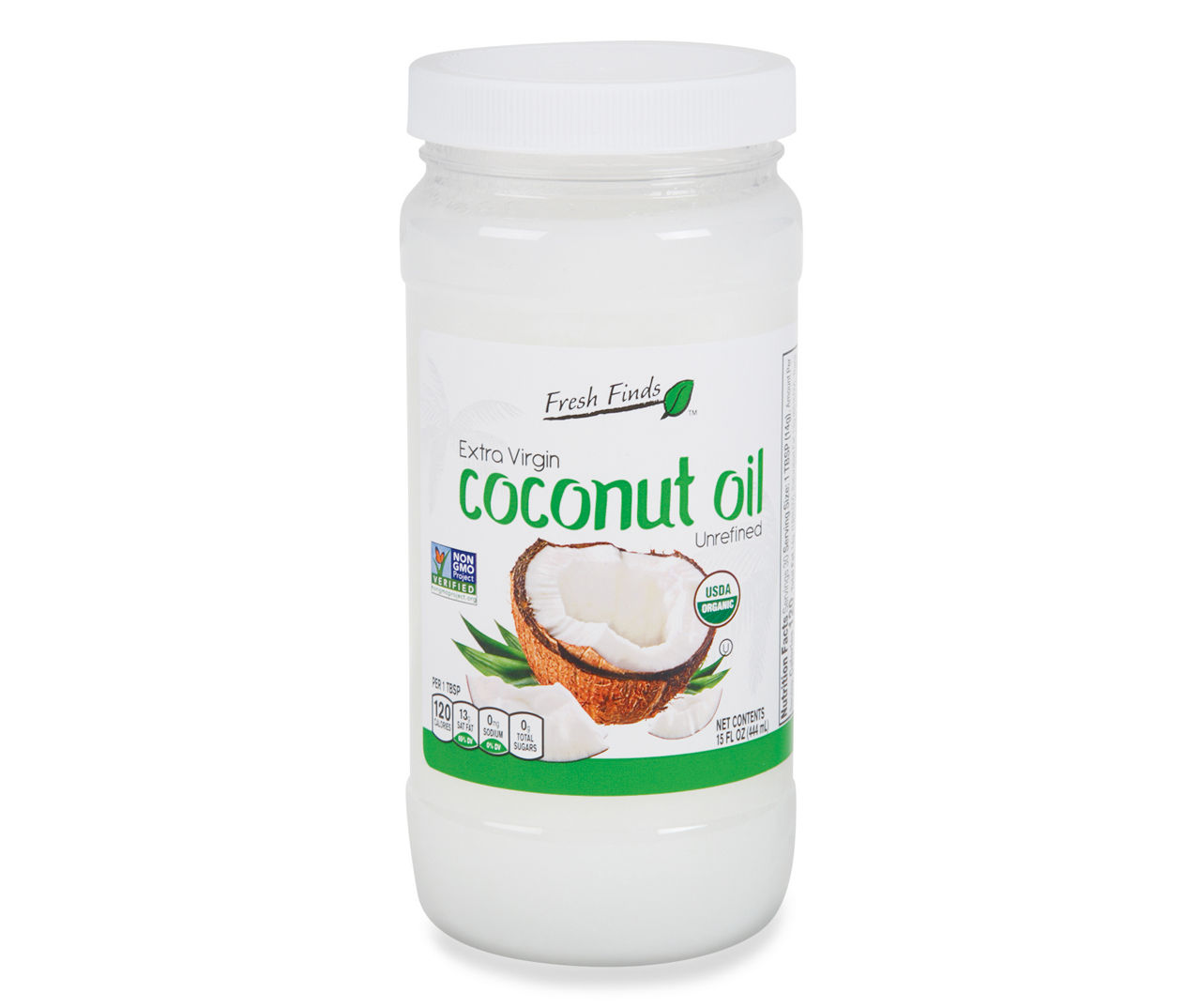 Fresh Finds Extra Virgin Unrefined Coconut Oil, 15 Oz. | Big Lots