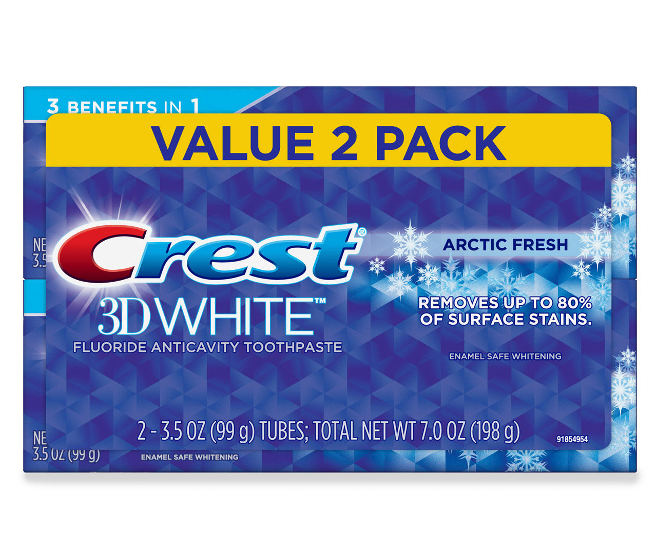 Crest Crest 3D White Arctic Fresh Whitening Toothpaste, Icy Cool Mint ...