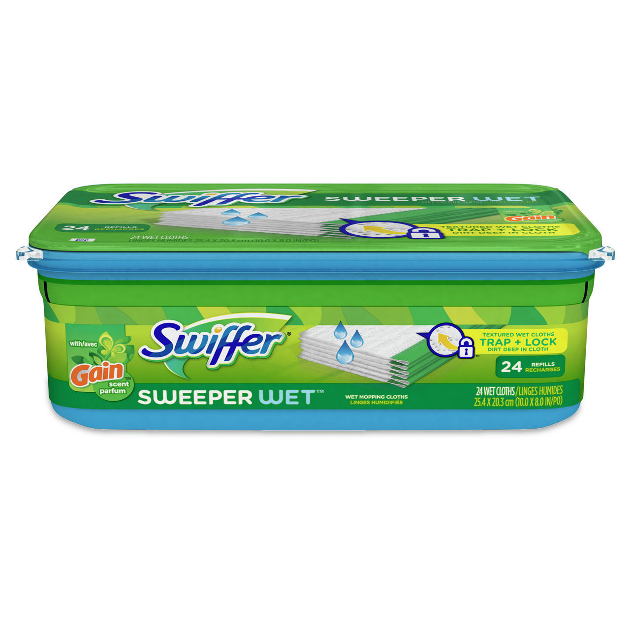 Swiffer Sweeper Wet Mopping Cloths with Gain Scent, 24-Count | Big Lots