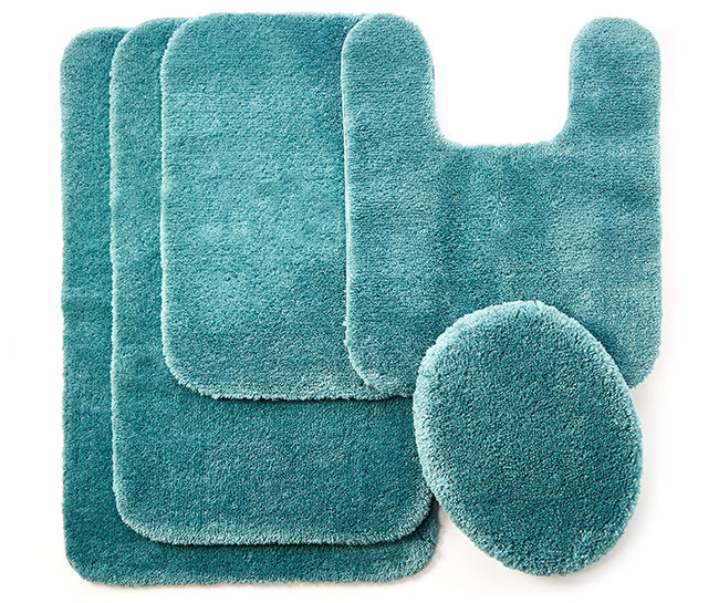 Living Colors Mineral Blue Contour Bath Rug | Big Lots