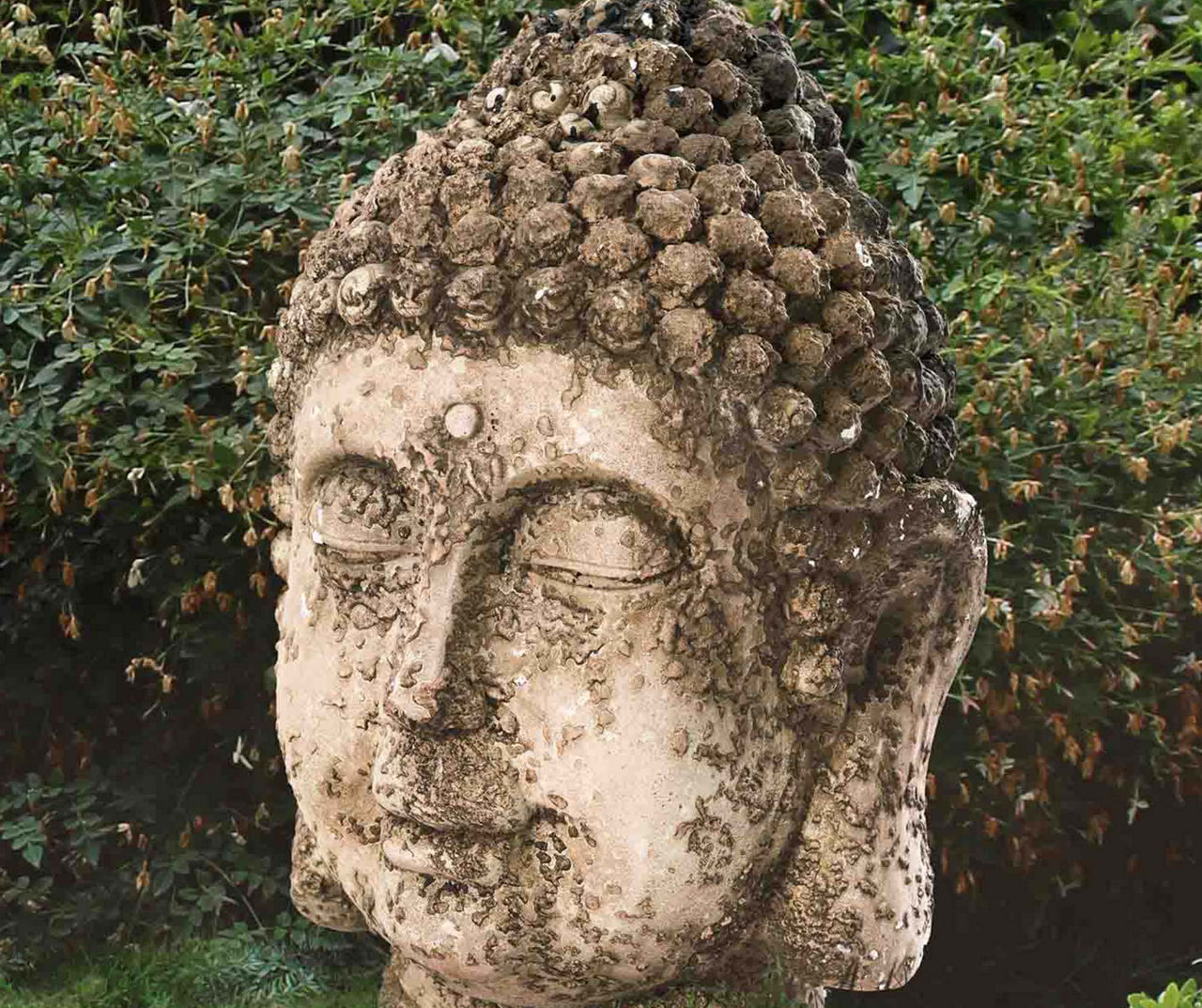 Rustic Buddha Resin Statue | Big Lots