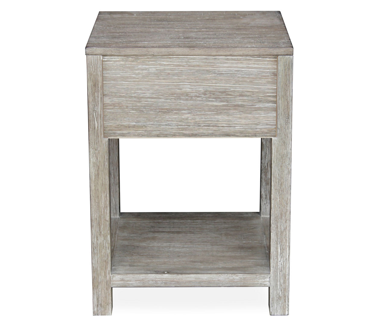 Whitewash Wood Side Table | Big Lots